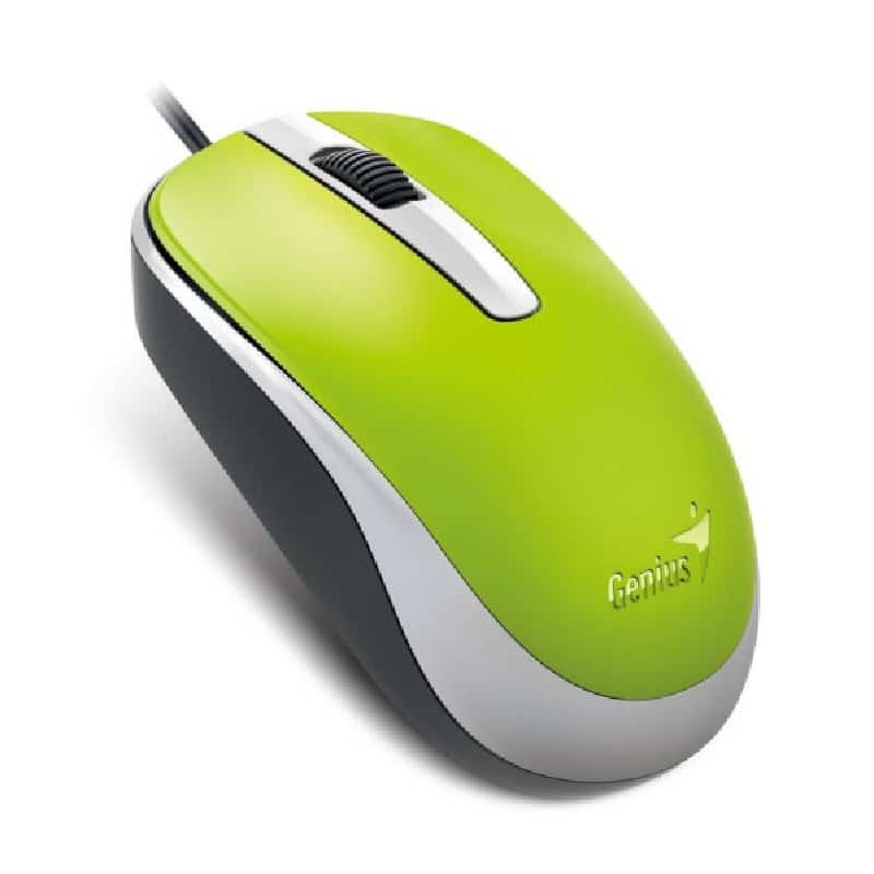 Mouse Genius DX-110 USB Verde 1000 DPI - Recargas Rafaela