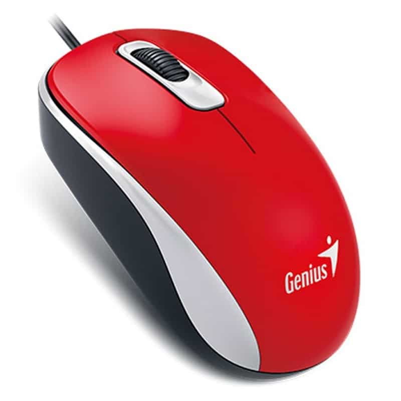Mouse Genius DX-110 USB Rojo 1000 DPI - Recargas Rafaela