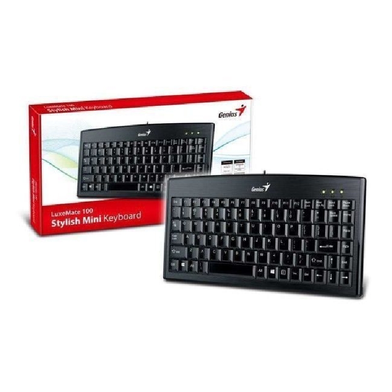 Teclado Compacto Genius Compacto USB Black - Recargas Rafaela