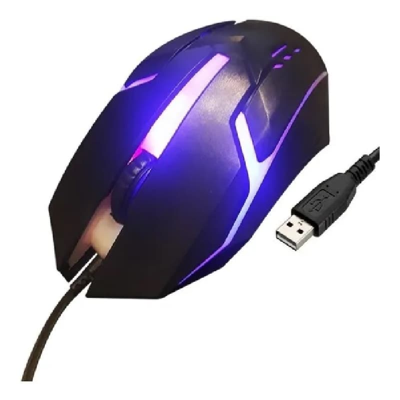 Mouse Gamer Retroiluminado USB RT119 Jiexin - Recargas Rafaela