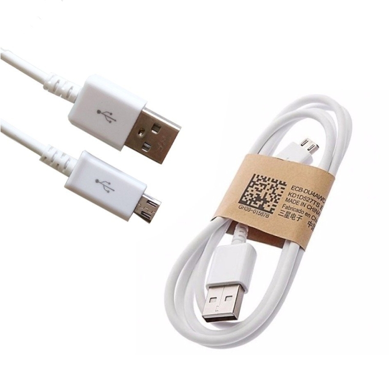 Cable Micro USB a USB blanco 1mt - Recargas Rafaela