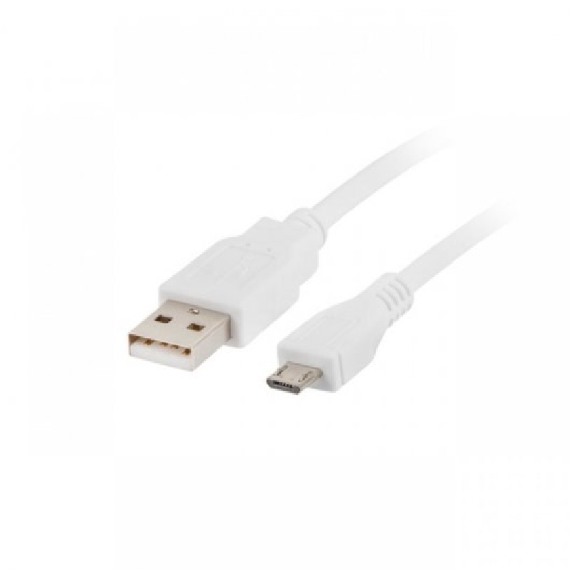 Cable USB a Micro USB 3mts Blanco - Recargas Rafaela