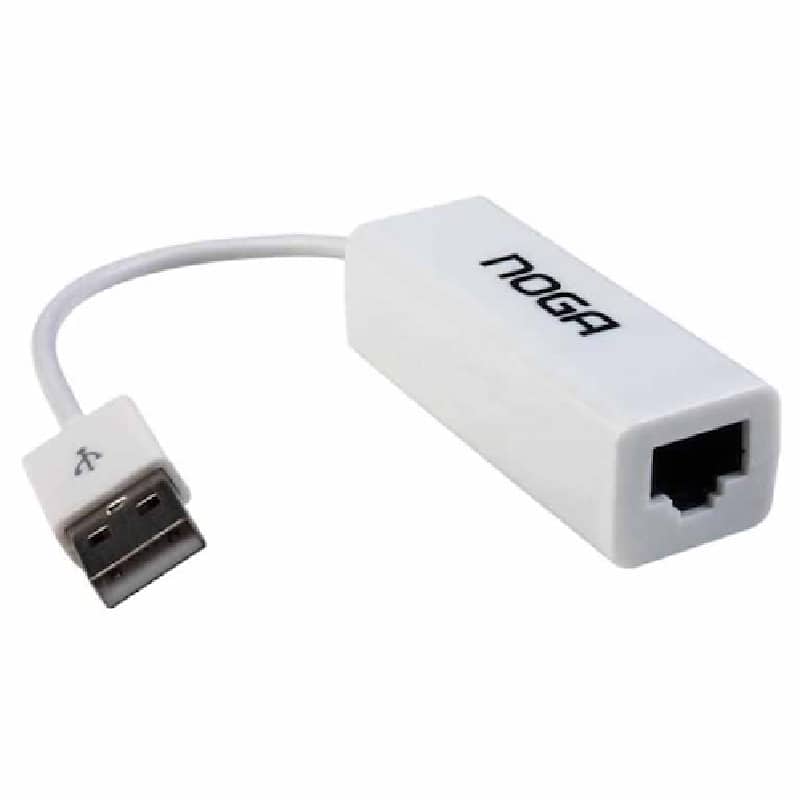 Adaptador de red USB 2.0 a RJ45 10/100 Noga USB-RED2 - Recargas Rafaela
