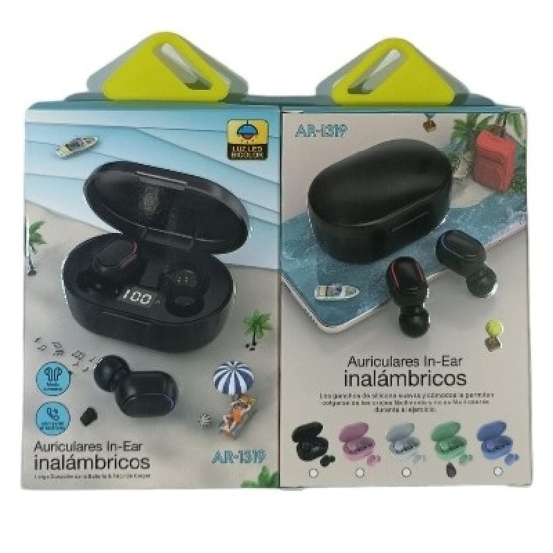 Auricular Bluetooth inalambrico Tipo airdot tws con visor AR1319 ... Auricular Bluetooth inalambrico Tipo airdot tws con visor AR1319 ...