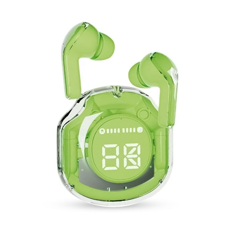 Auricular Bluetooth tws Ultrapods PRO con visor Verde - Recargas Rafaela